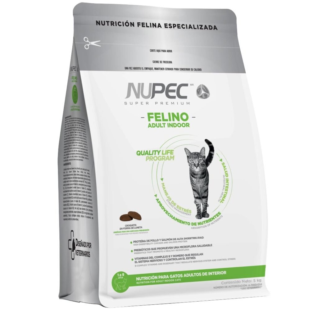 Alimento NUPEC Felino Indoor Adulto 5Kg. – abarronet.com